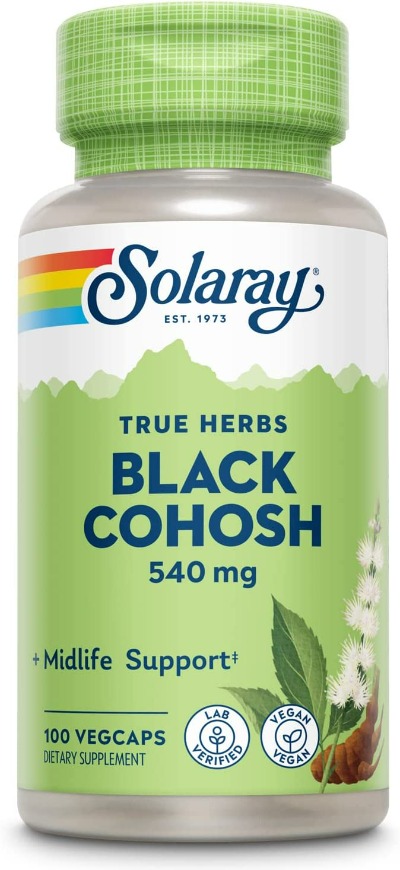Kellmart Solaray Black Cohosh Root 540mg 100 Veg Caps 076280001709