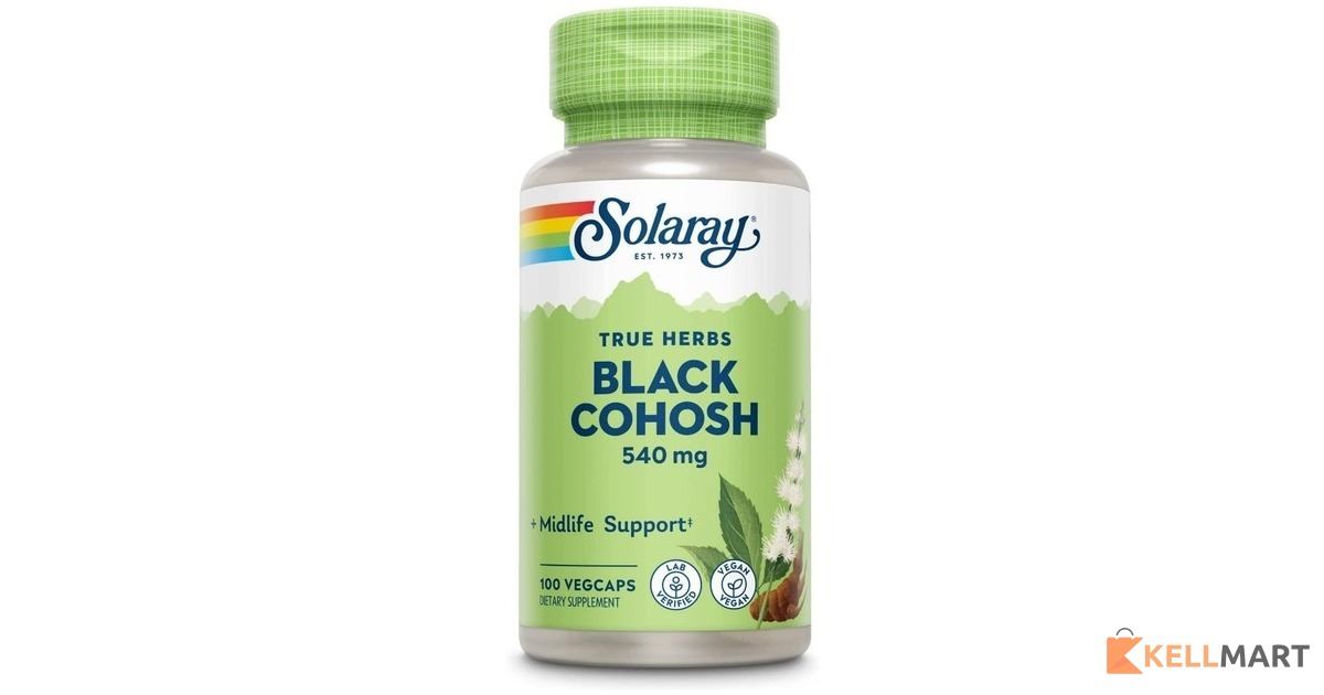 Kellmart Solaray Black Cohosh Root 540mg 100 Veg Caps 076280001709