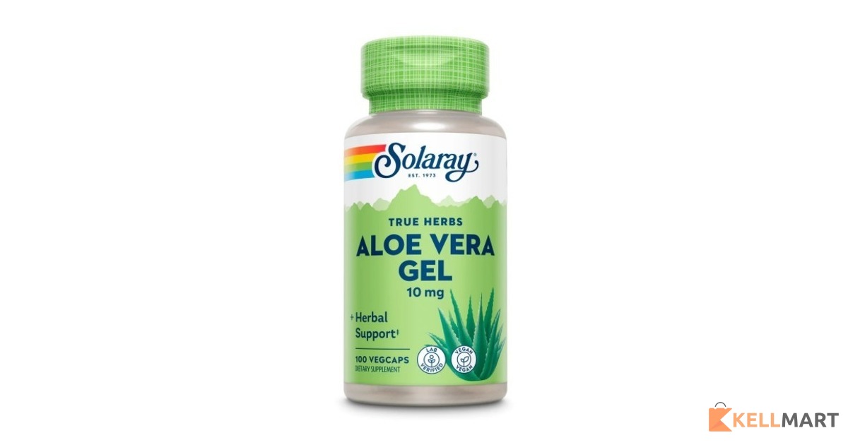 Kellmart.com - Solaray Aloe Vera Gel 2000mg 100 Veg Caps (076280001204)