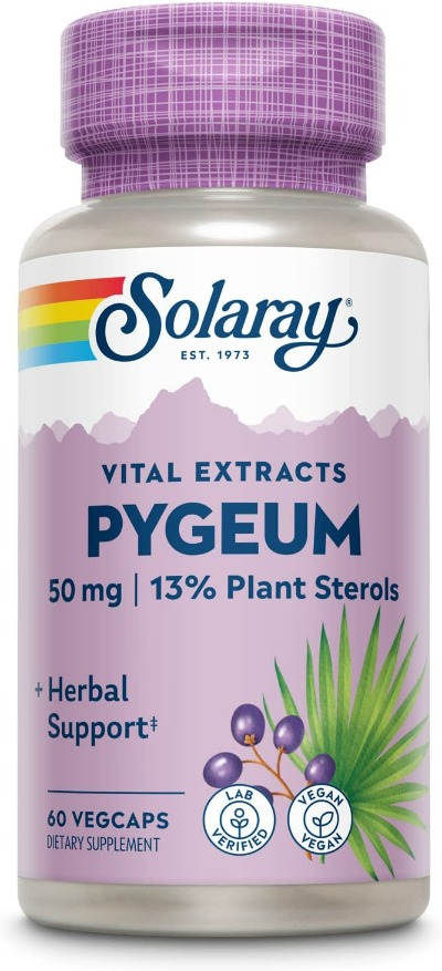 Kellmart.com - Solaray Pygeum Bark Extract 50mg 60 Veg Caps (076280037609)
