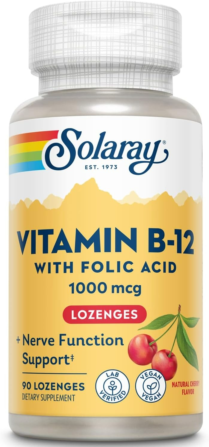 Kellmart.com - Solaray Vitamin B-12 1000mcg 90 Lozenges Berry ...