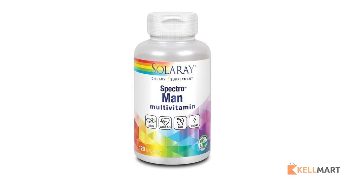 Kellmart.com - Solaray Spectro Man Multi-vitamin 120 Capsules ...