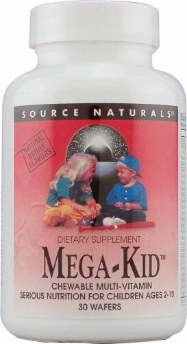 Kellmart.com - Source Naturals Mega-kid 30 Wafers Berry (021078017936)