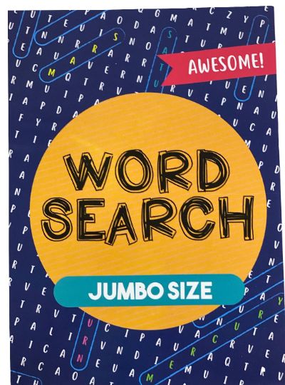 Kellmart.com - 80 Page Jumbo Word Search Book Red (NDB004120)