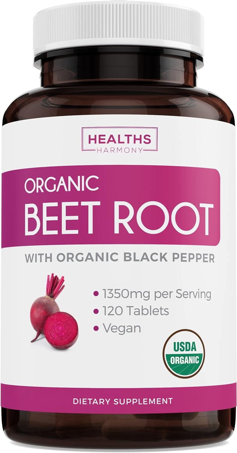 Kellmart.com - Healths Harmony Organic Beet Root 120 Tablets (850006500079)