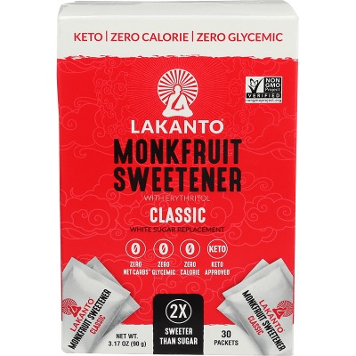 Kellmart.com - Lakanto Classic Monk Fruit Sweetener, Stick Packs 3.17 ...